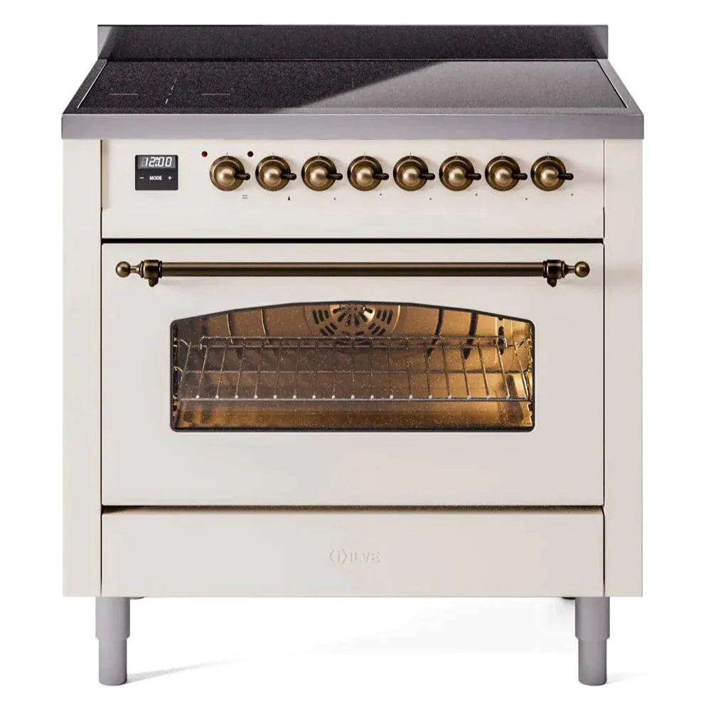 ILVE 36" Nostalgie II Series Freestanding Electric Double Oven Range w
