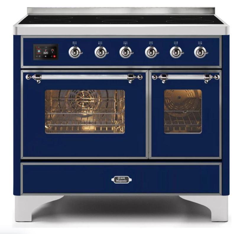 ILVE 40 Inch Majestic II Series Freestanding Electric Double Oven Rang ...