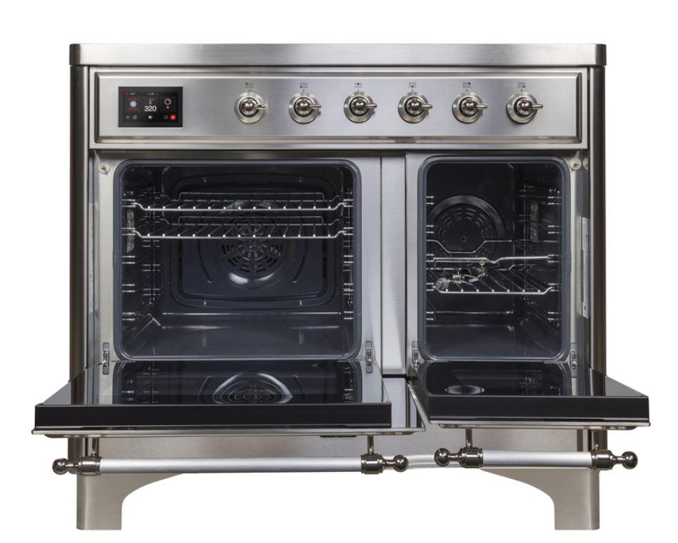 ILVE 40 Inch Majestic II Series Freestanding Electric Double Oven Rang ...