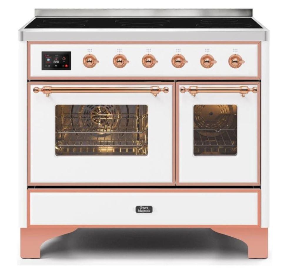 ILVE 40 Inch Majestic II Series Freestanding Electric Double Oven Rang ...