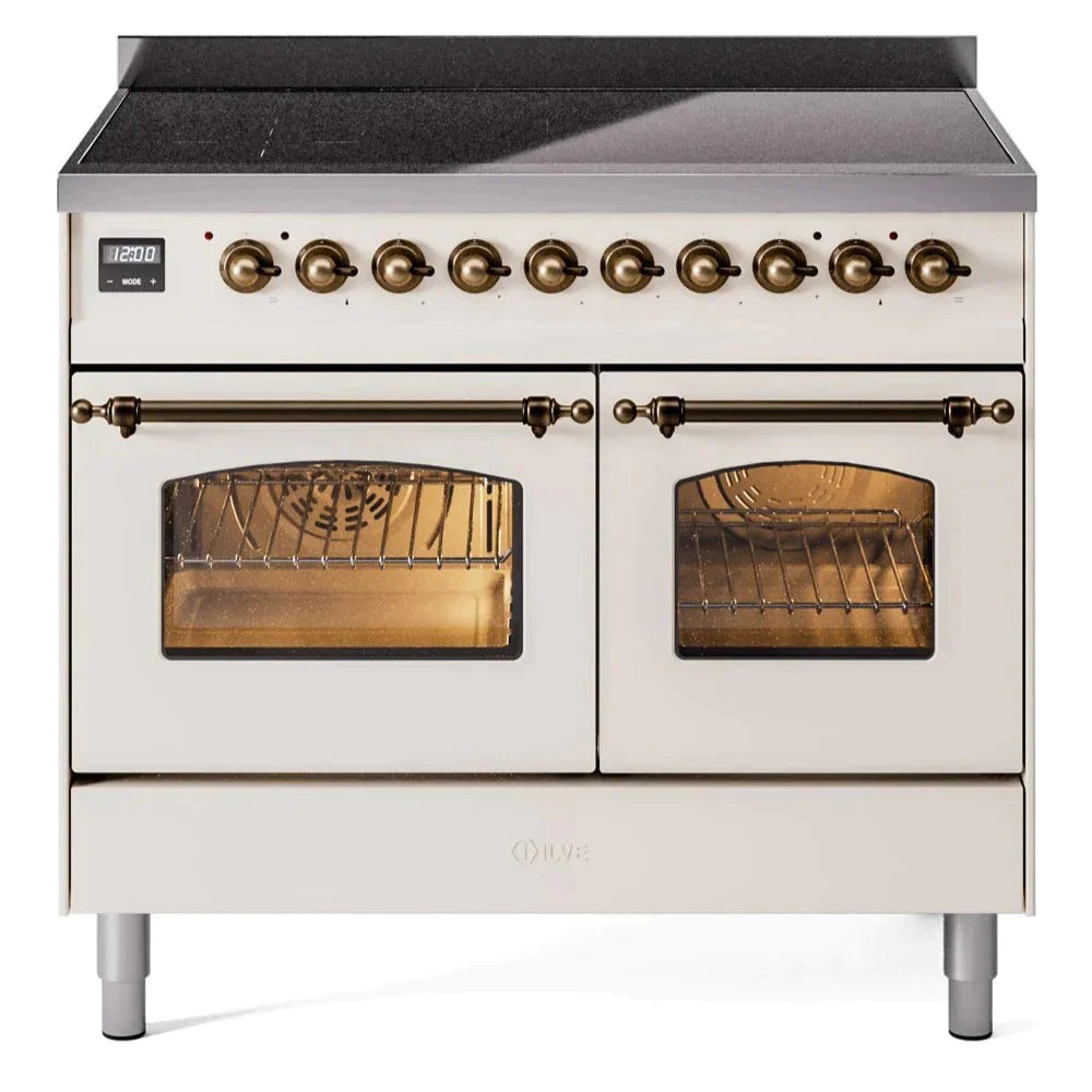 ILVE 40" Nostalgie II Series Freestanding Electric Double Oven Range w